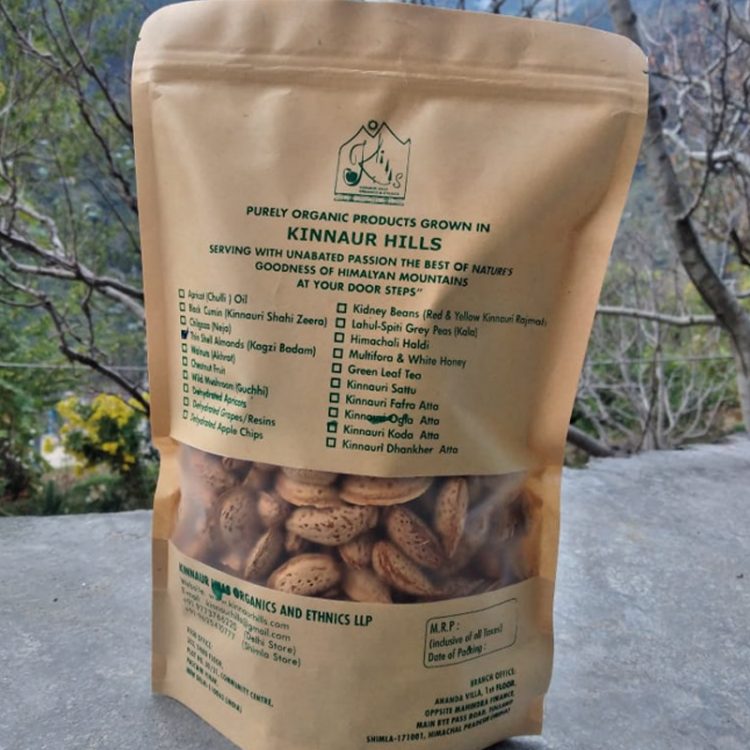 THIN SHELL ALMONDS (KAGZI BADAM) - Kinnaur Hills Organics and Ethnics